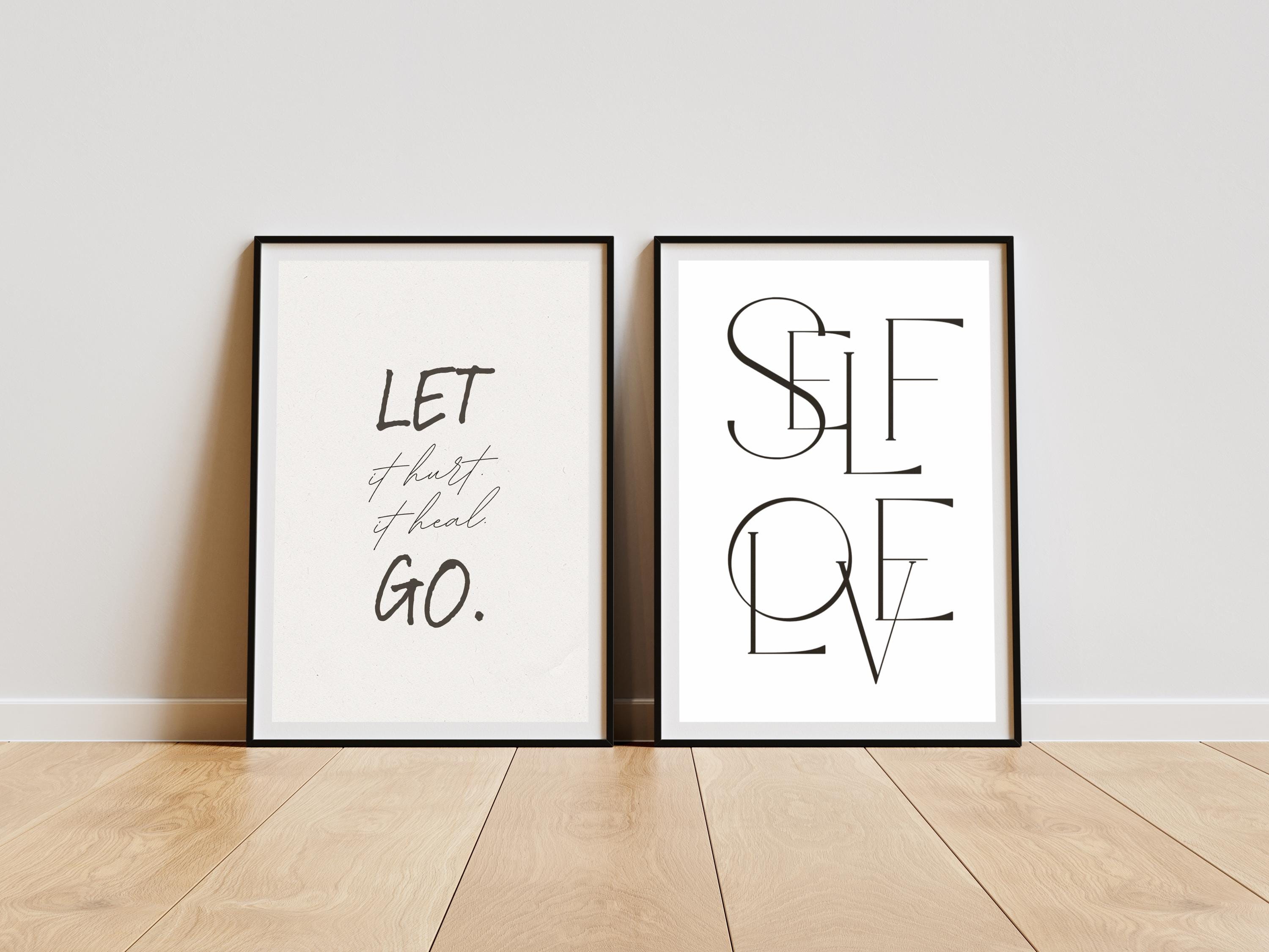 Motivational Quote Wall Art Simple Minimal Modern Neutral Beige ...
