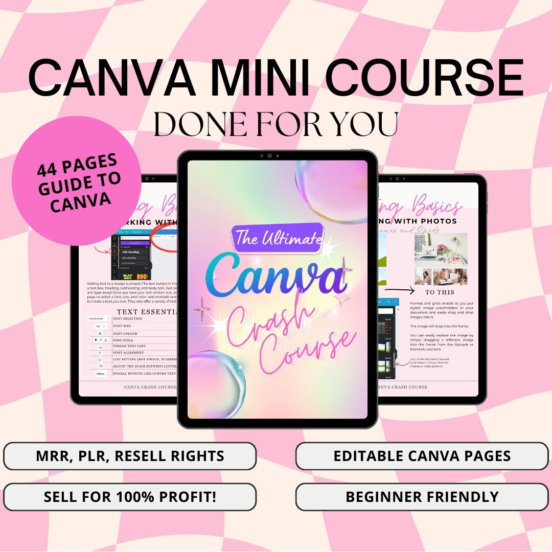 Canva Course | How to Use Canva Guide | Learn Canva | Master Resell ...