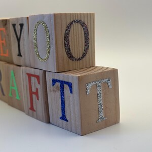 Custom Wooden Letter Blocks – 1.75 Inch Pine Alphabet Blocks ...