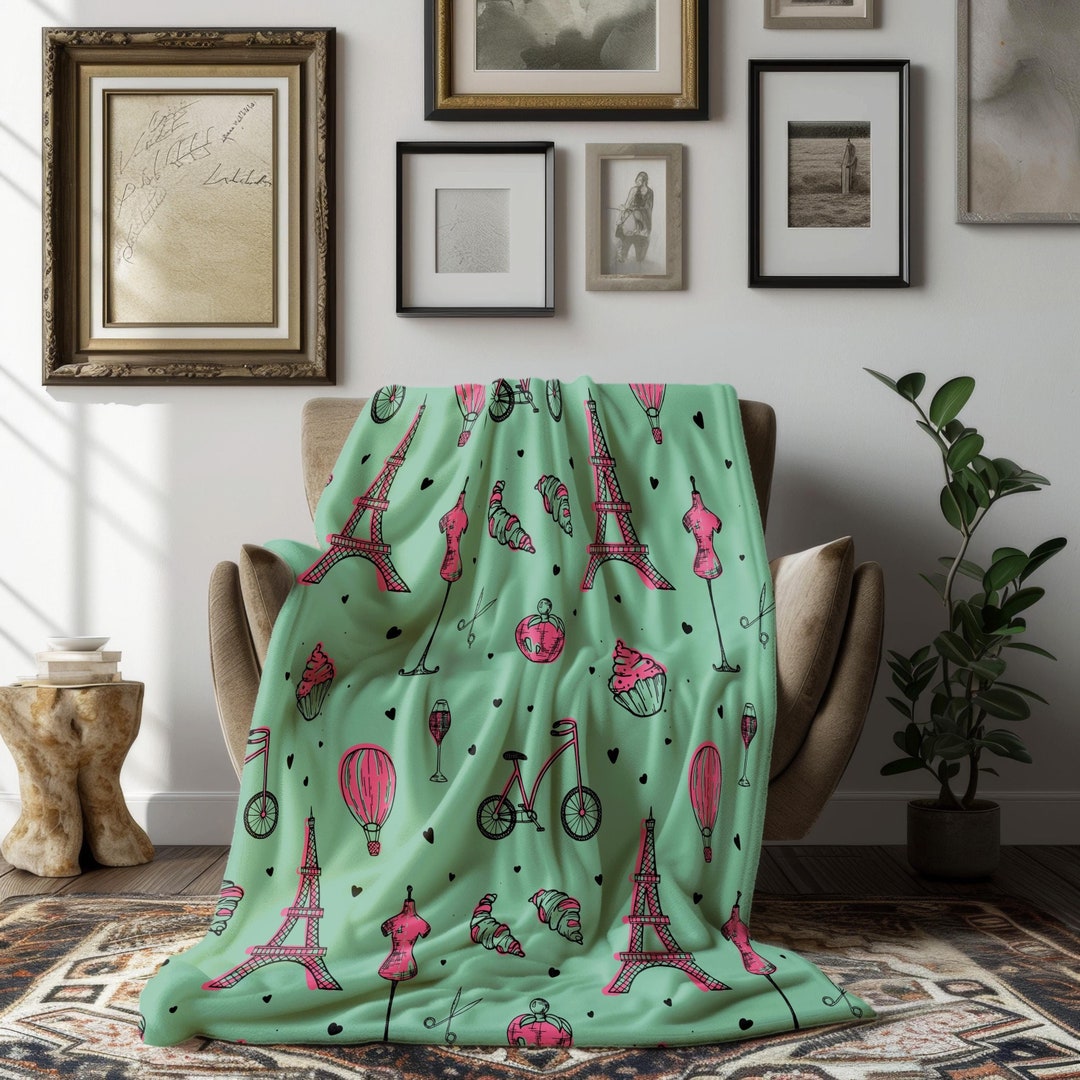 Emily in Paris Inspired Blanket | Paris Lover Home Decor | Binge ...