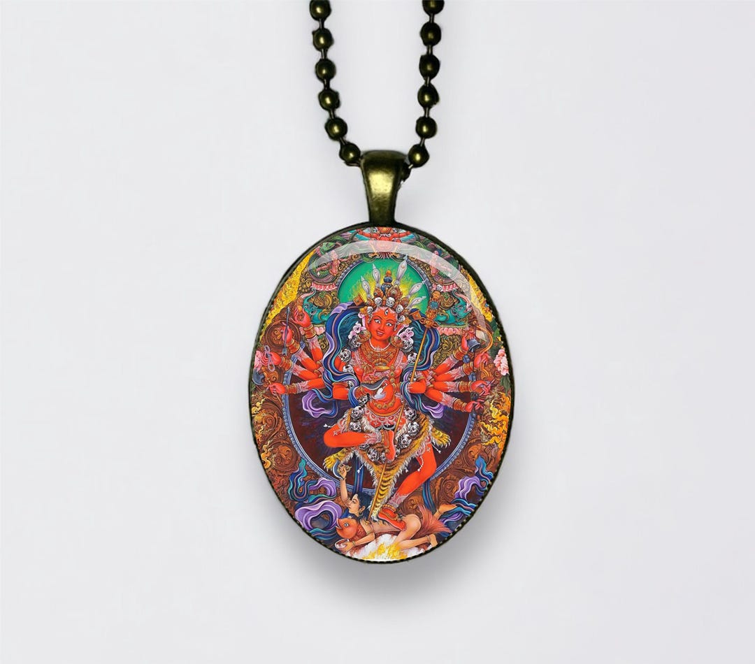 Tara Red Necklace Ārya Tārā Buddha Pendant Buddhism Jetsün Dölma ...