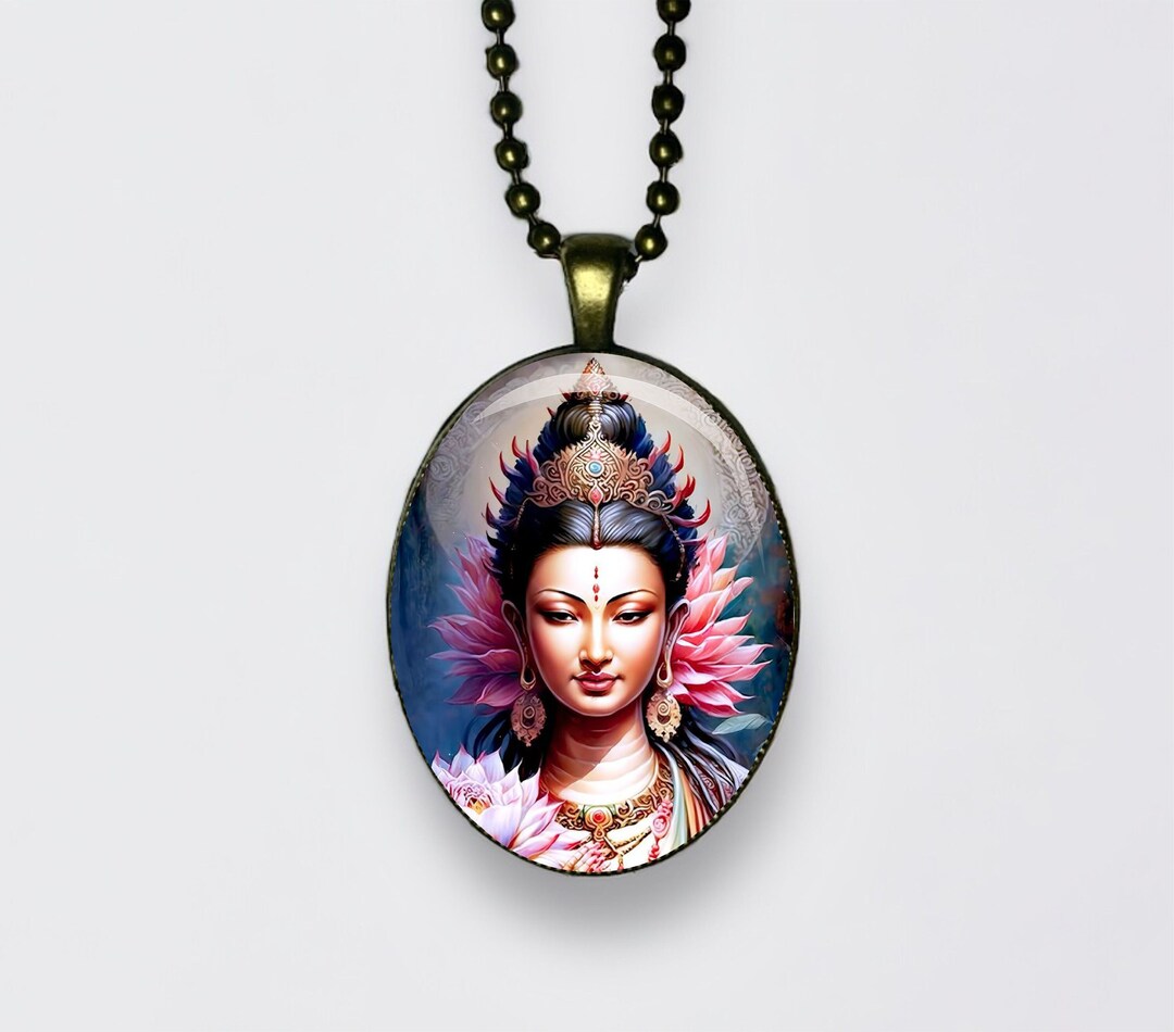 Guanyin Pendant Buddhism Guanshiyin Meditation Avalokitasvara Lotus ...
