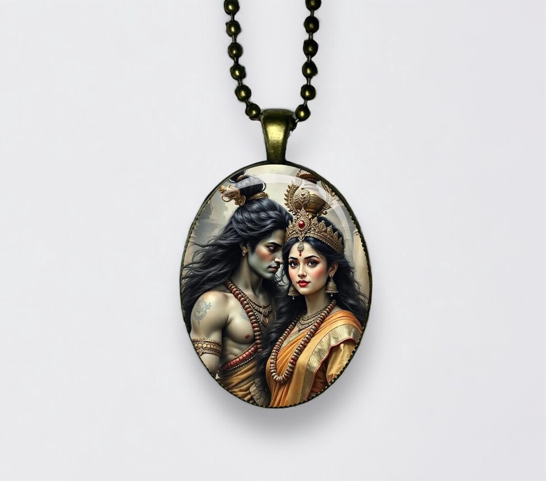 Shiva Parvati Necklace: Uma Maheshvara Yoga Pendant - Etsy