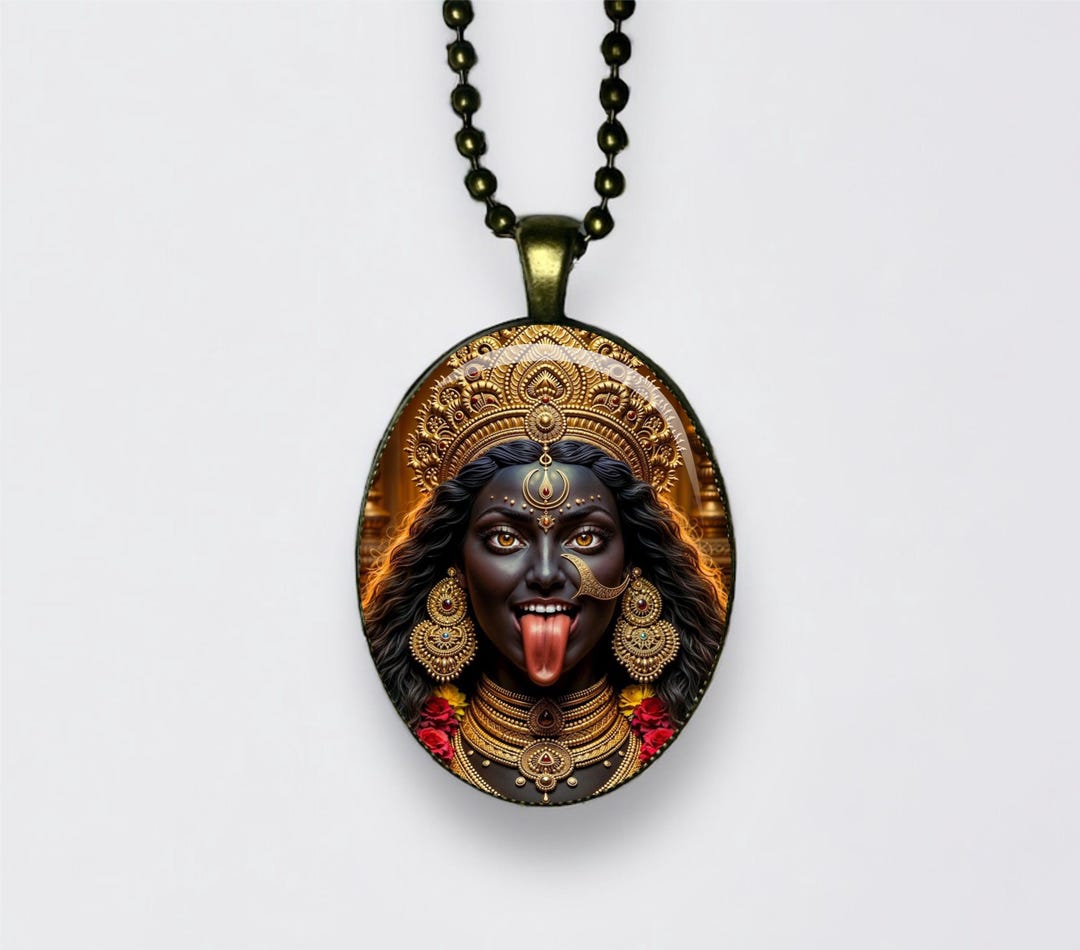 Kali Goddess Pendant Necklace: Mahakali Amulet Yoga Jewelry - Etsy