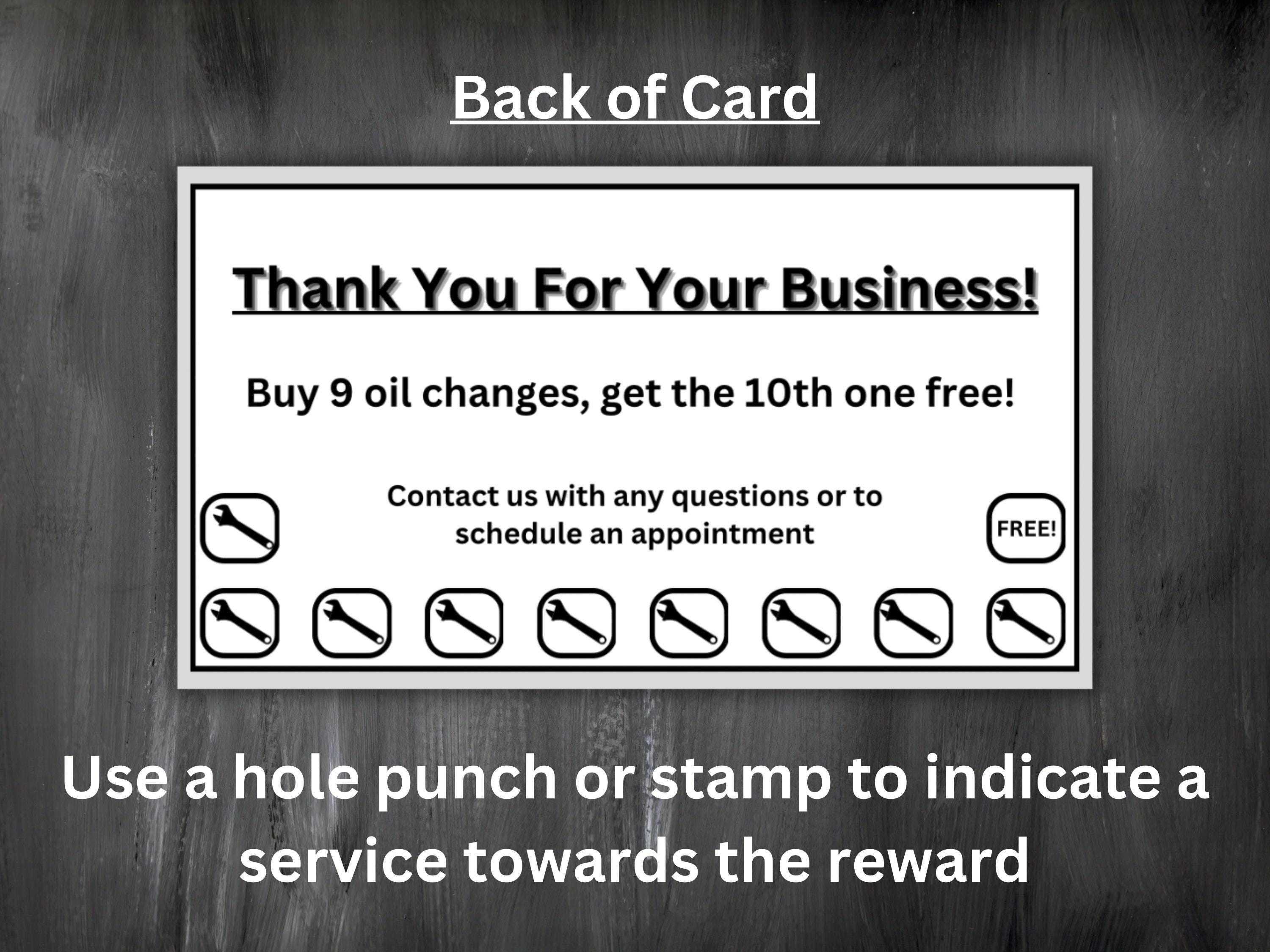 Loyalty Punch Card Template, Loyalty Card Template, Loyalty Business ...