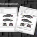 Visual Vehicle Inspection Report, Estimate Template, Repair Estimate ...