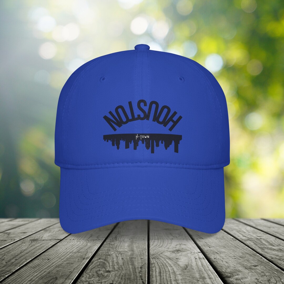 Upside Down Houston Low Profile Baseball Cap- City Skyline Collection ...
