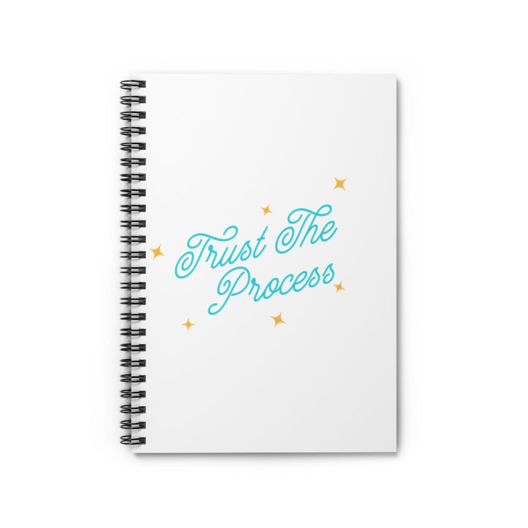 Trust the Process Notebook Blank Pages for Writing, Goal Setting, and ...