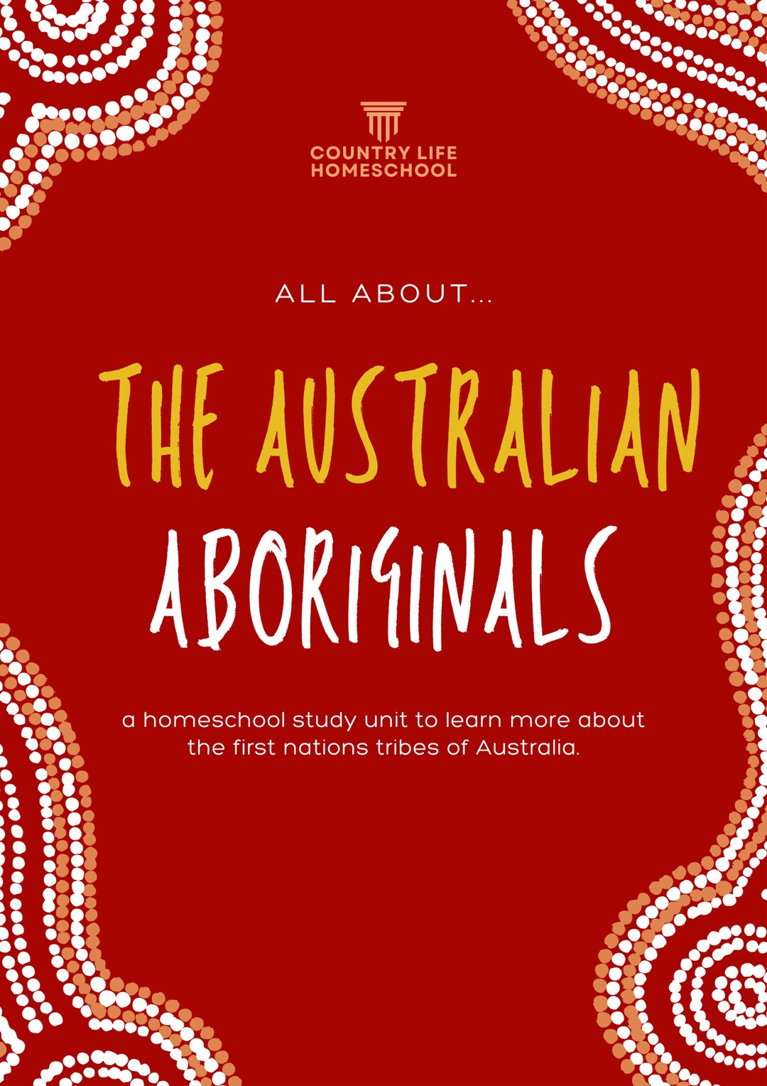 Australian Aboriginal Unit Study, Homeschool Class or Personal Mini ...