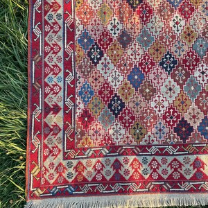 Mesopotamian Rug, Handmade Woven Rug, Wool Woven Rug, Rug Woven With ...