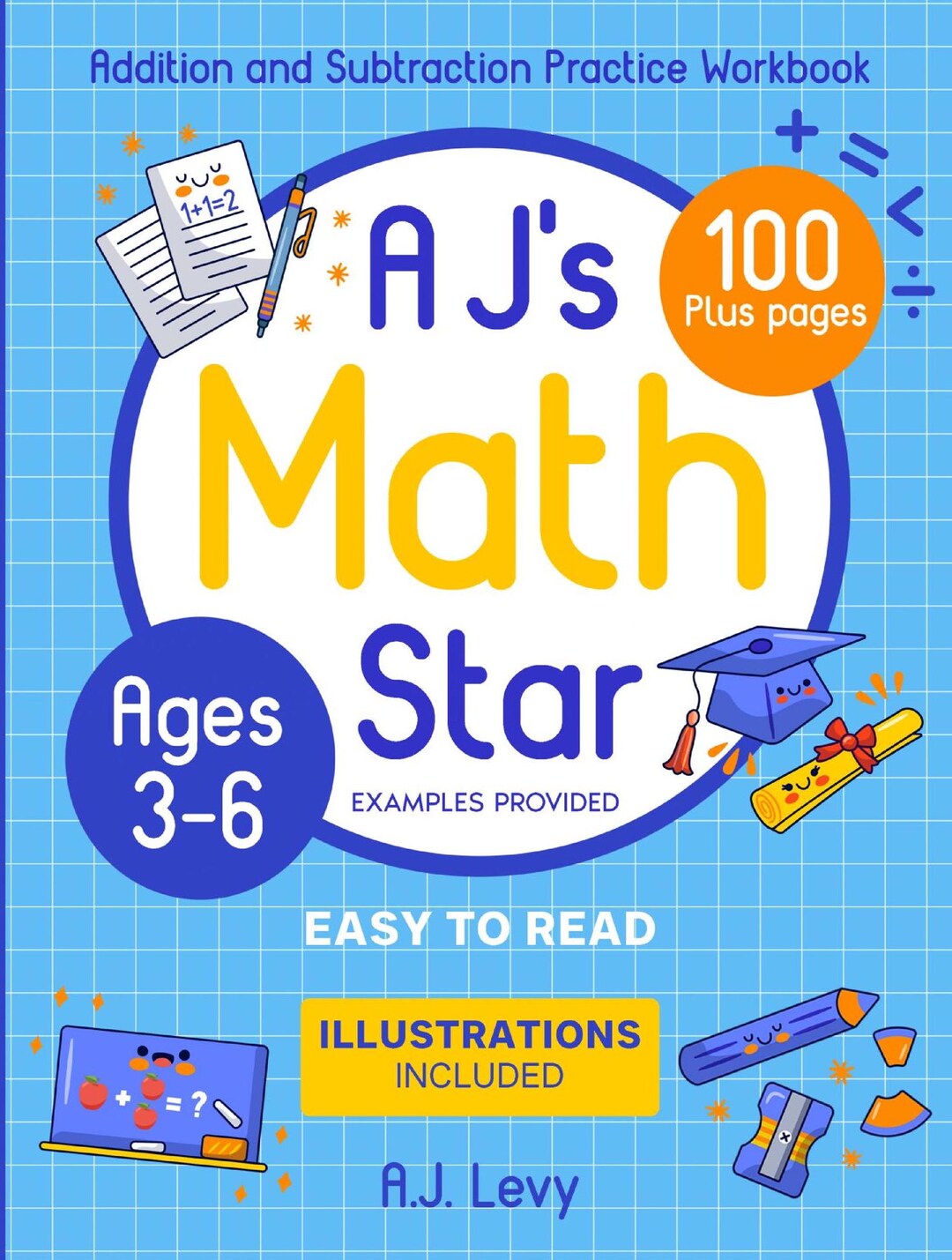 Aj's Math Star : Addition and Subtraction Practice Workbook - Etsy