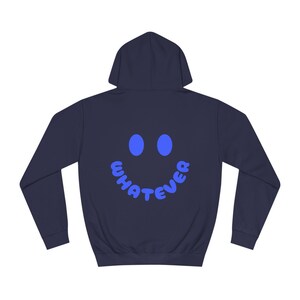 Whatever Hoodie (blue Logo) - Etsy