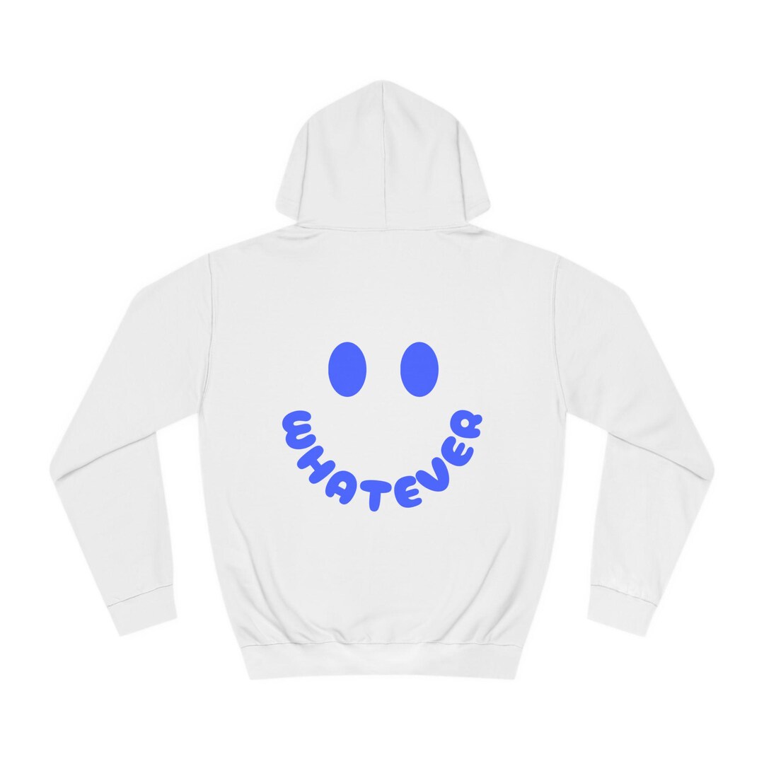 Whatever Hoodie (blue Logo) - Etsy