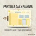 Busy Bee Themed Planner | Printable Daily Planner | Printable PDF ...
