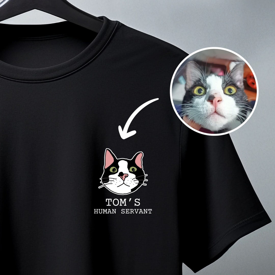 Personalized Cat Shirt Cute Sassy Shirts Cat Mama Shirt Human Servant ...