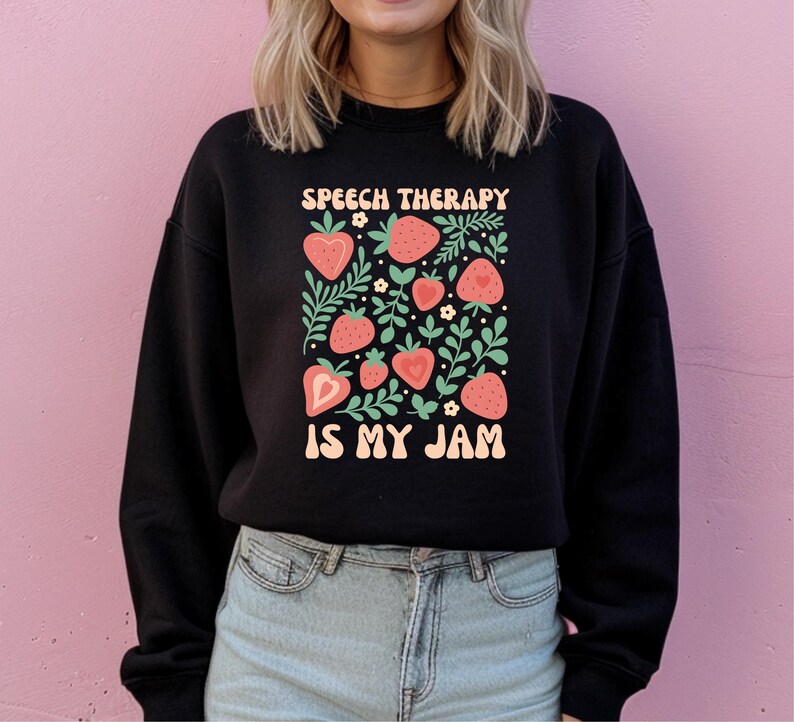 Speech Therapy is My Jam Shirt Strawberry Graphic Tee Speech Language ...