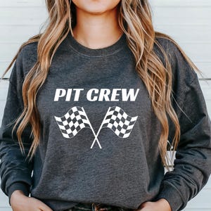 Pit Crew Shirt Matching Race Car Shirt Checkered Flag Shirt Dirt Track ...