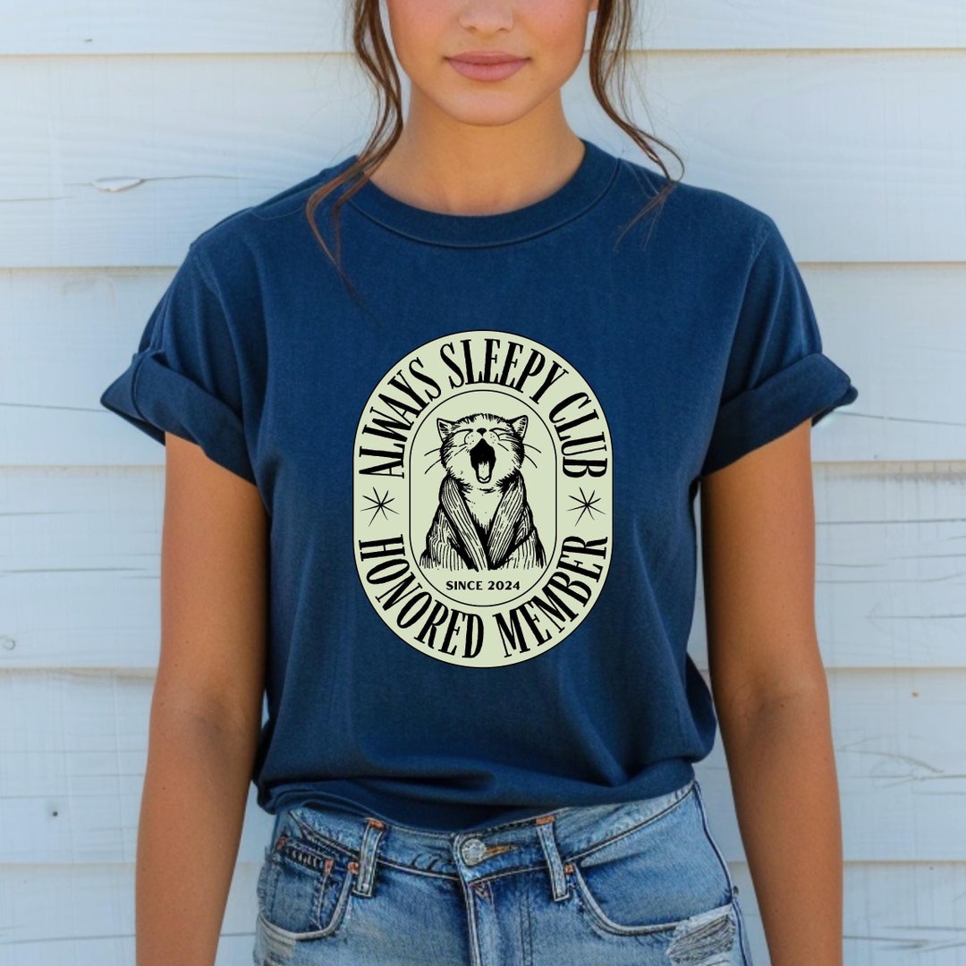 Always Sleepy Club Shirt Cozy Nap Lover Gift Comfy Nap Shirt for Sleep ...