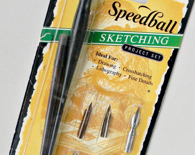 Speedball SKETCHING PROJECT SET 1993 for Drawing, Crosshatching ...