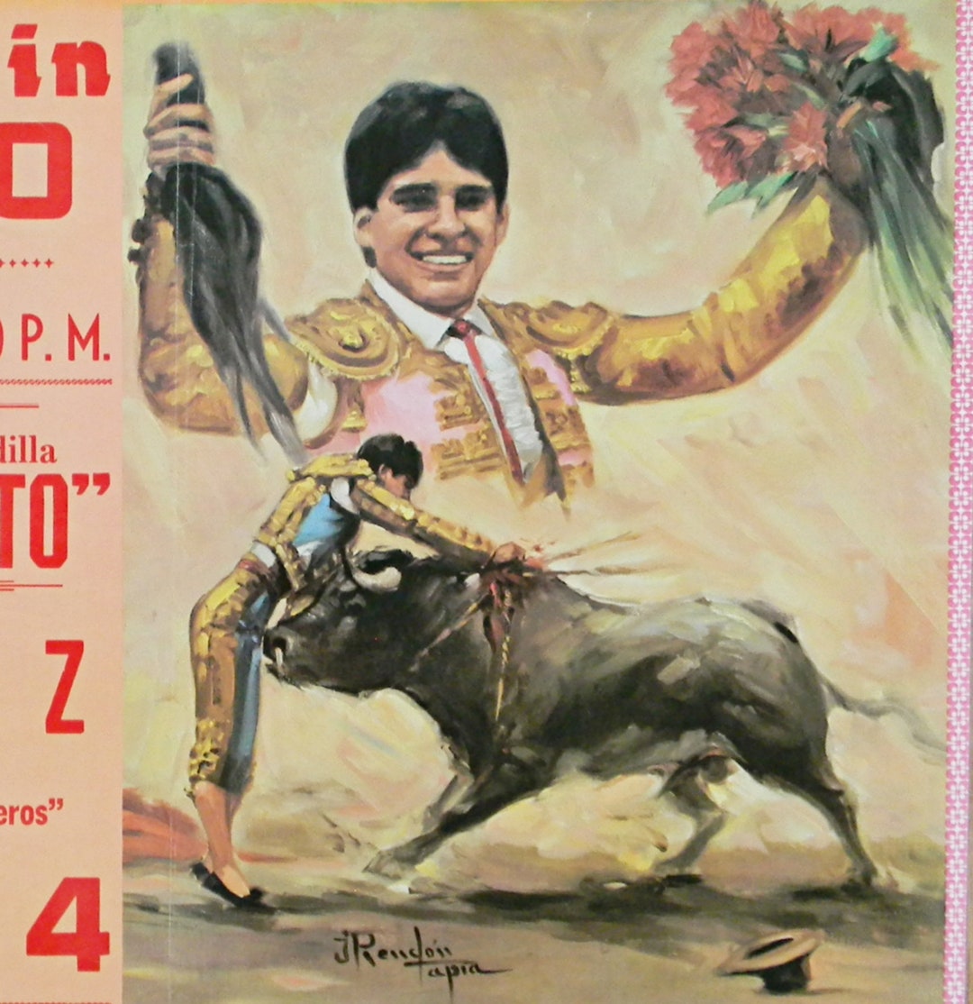 Two Vintage Bullfighting Posters Acapulco En Los Toros Clean Laminated ...