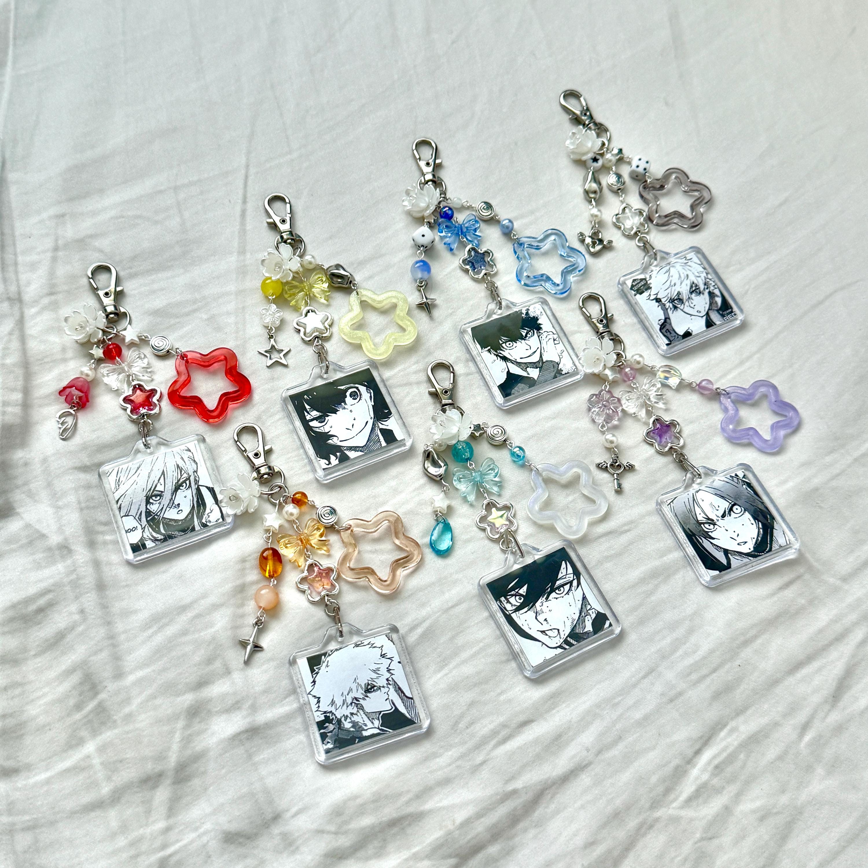 Blue Lock Character Keychains - Isagi, Rin, Nagi, Bachira, Reo, Chigiri ...