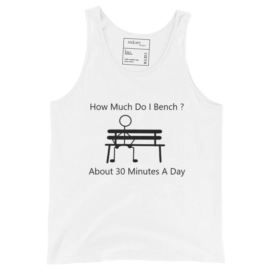 How Much Do I Bench Stick Figure Gym Tank Top - Etsy