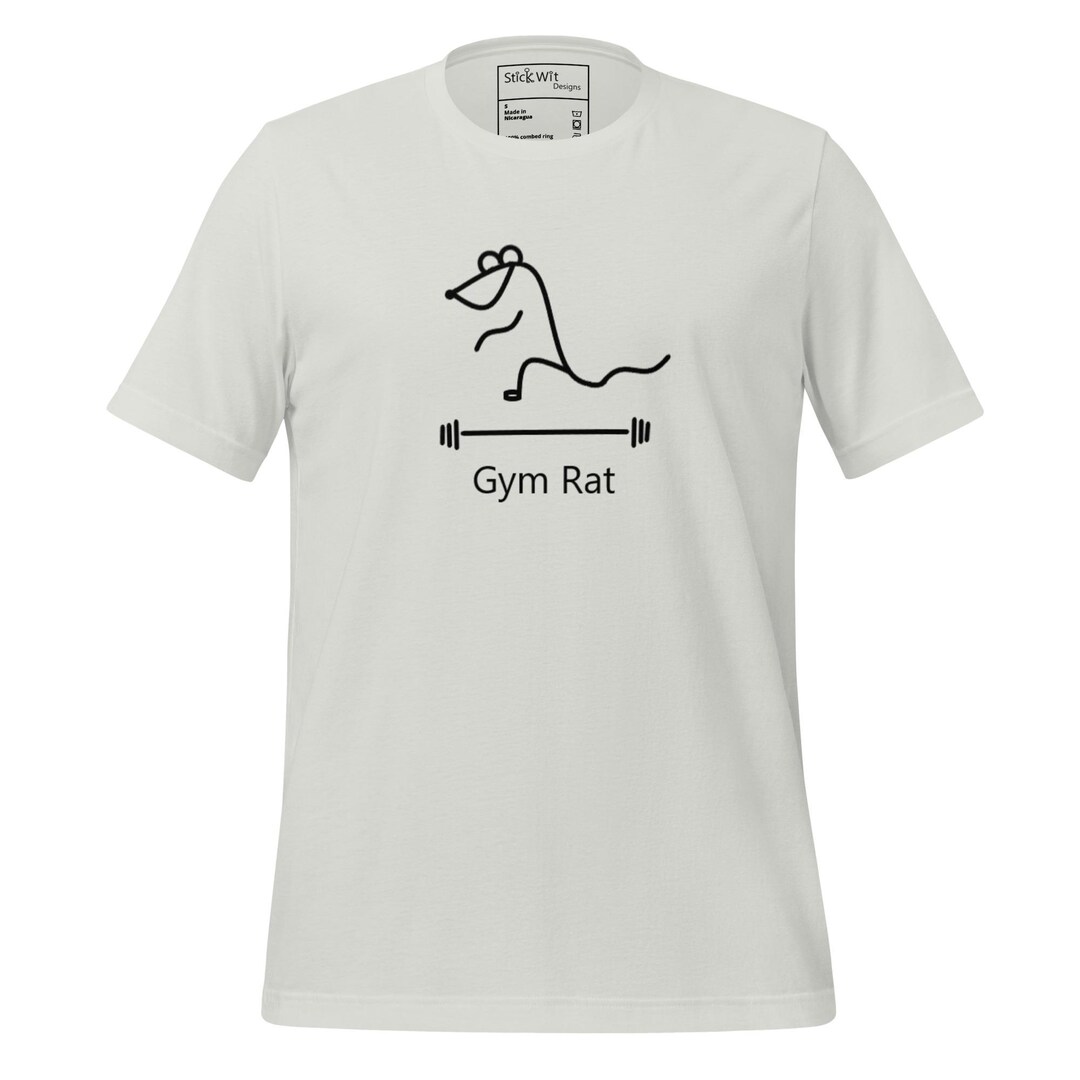 Gym Rat - Stick Figure Gym - T-shirt - Gym Shirt - Etsy