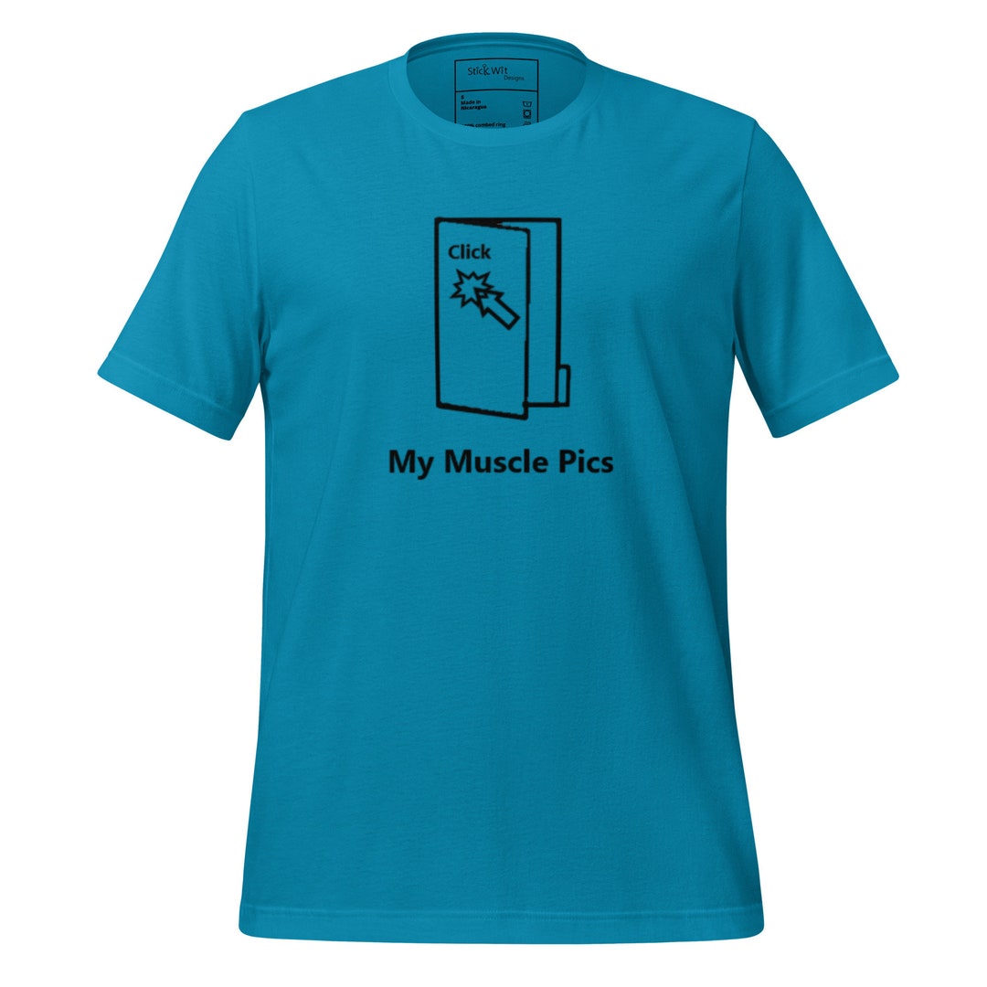 My Muscle Pics - Double Sided, Stick Figure Gym - T-shirt - Gym Shirt ...