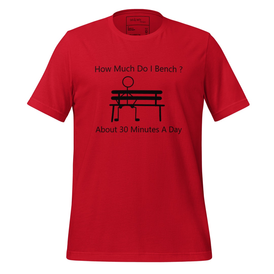 How Much Do I Bench - Stick Figure Gym - T-shirt - Gym Shirt - Etsy