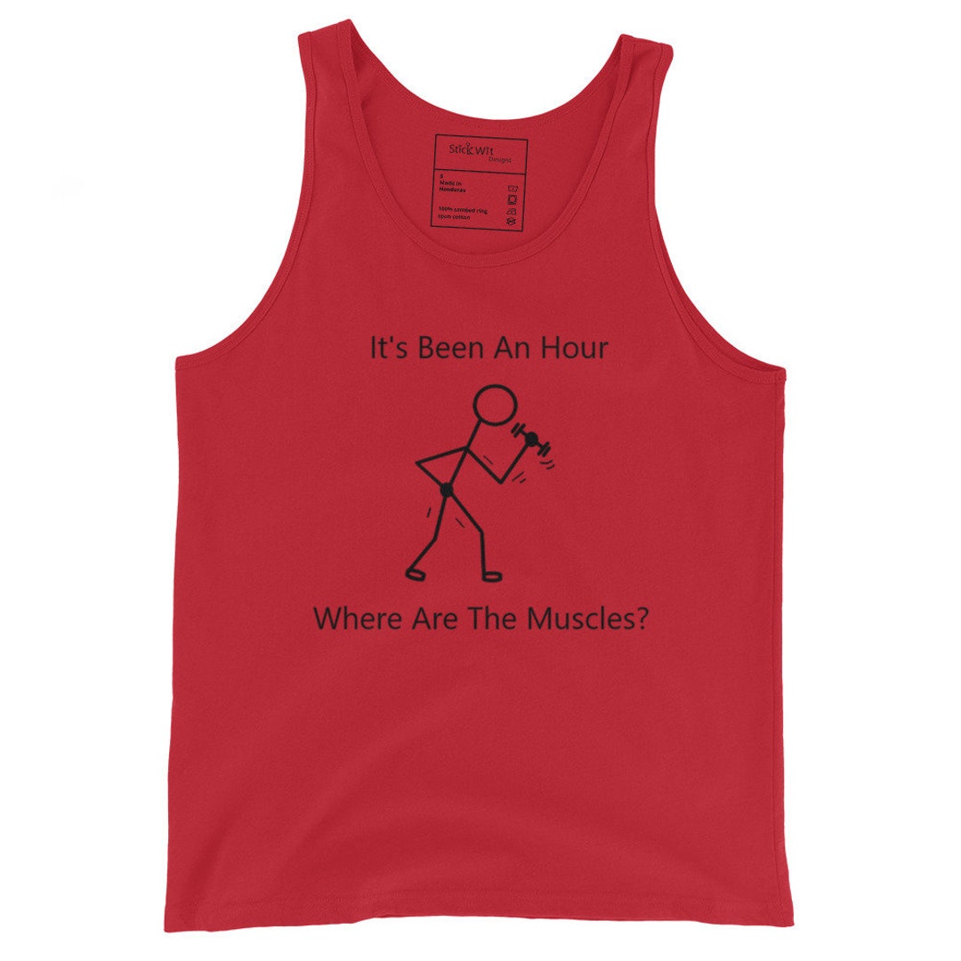 Where Are the Muscles - Stick Figure Gym - Tank Top - Etsy