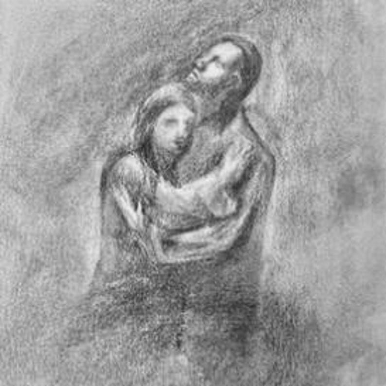 Jesus Christ Artwork Drawing Charcoal Graphite Print - Etsy
