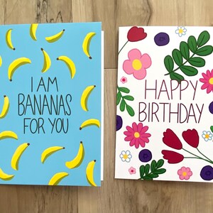 I'm Bananas for You Card – Cute and Funny Handmade Valentine’s Day Card ...