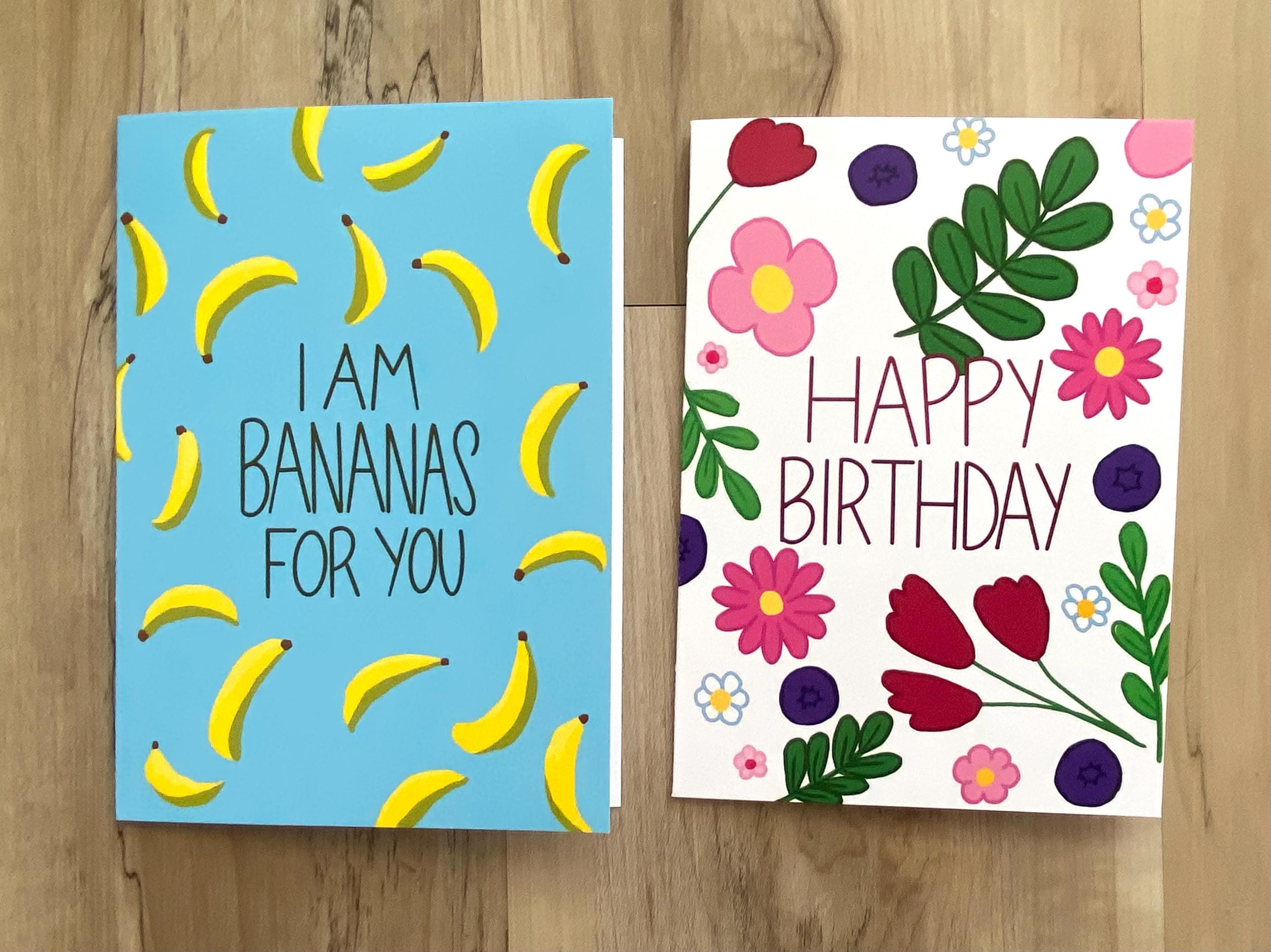 I'm Bananas for You Card – Cute and Funny Handmade Valentine’s Day Card ...