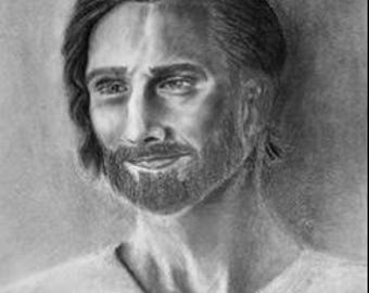 Jesus Christ Artwork Drawing Charcoal Graphite Print - Etsy