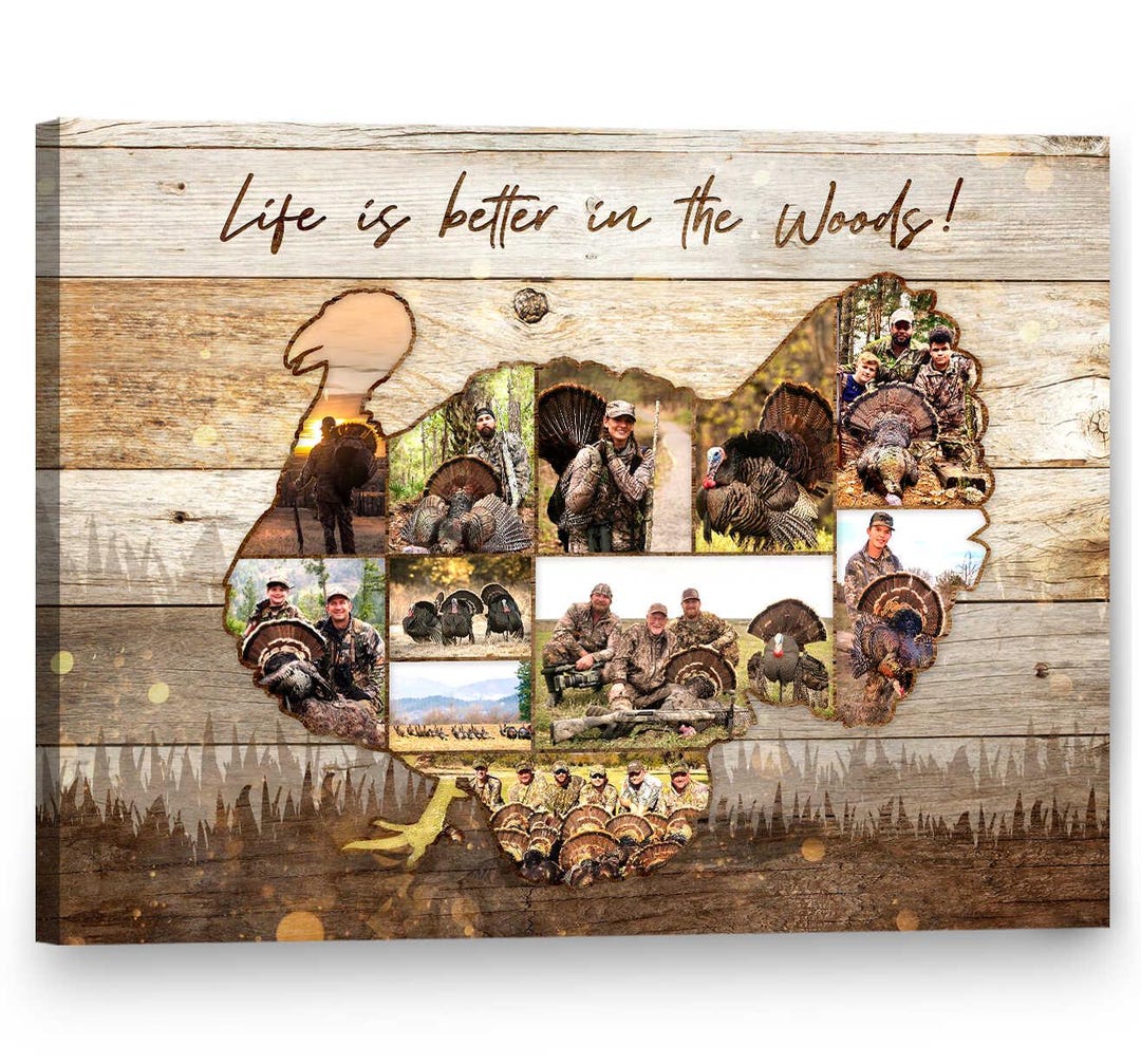 Turkey Hunting Collage Canvas Print – Custom Turkey Hunting Wall Art ...