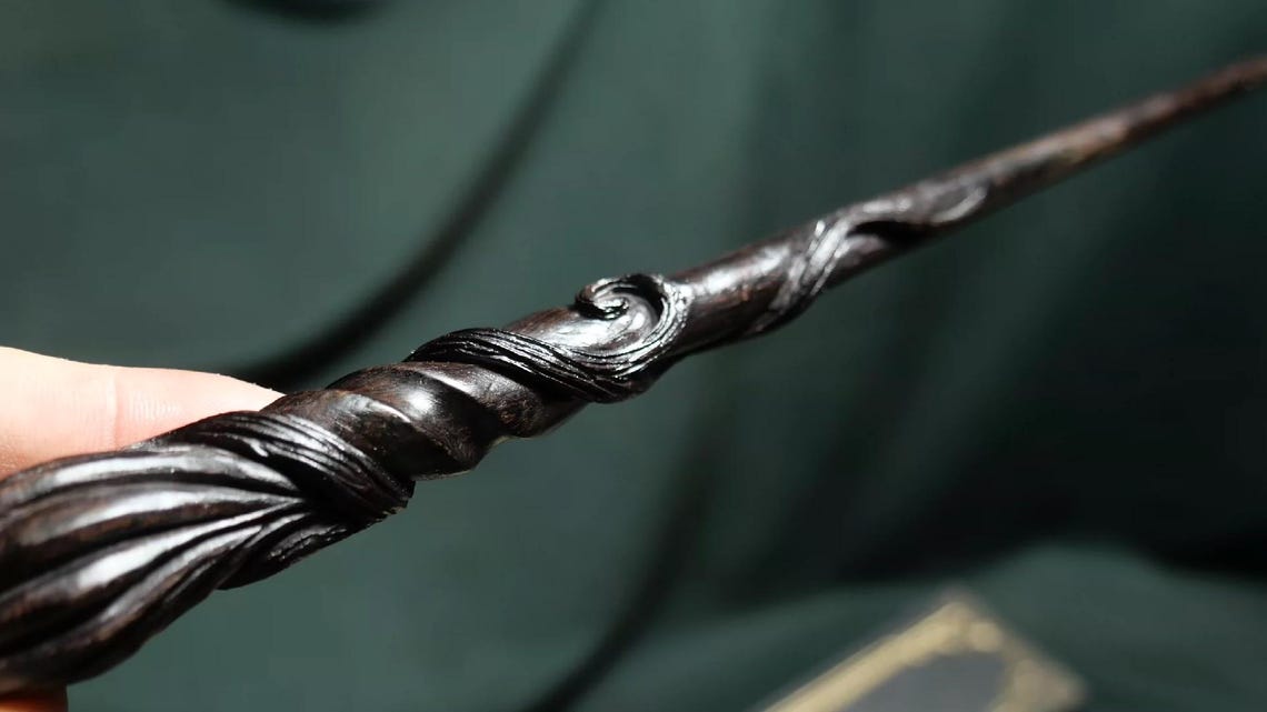 Custom Feathers Vines Wooden Wands | Hand-carved Wands | Handmade Magic ...