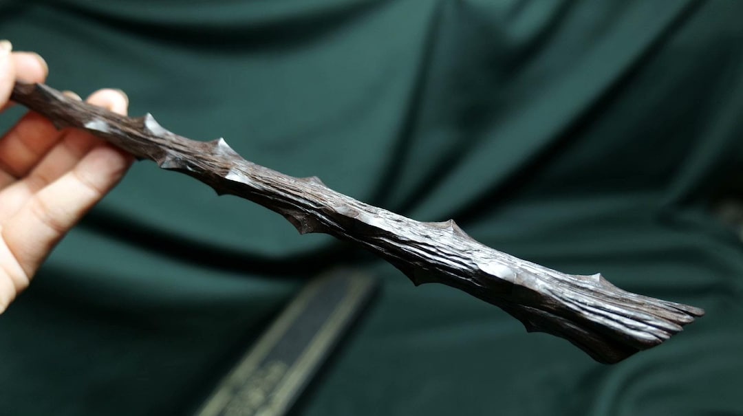 Custom Thorns Wooden Wands | Hand-carved Wands | Handmade Magic Wand ...