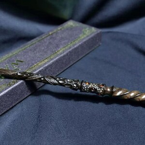 Custom Spiral Wooden Wands | Hand-carved Wands | Handmade Magic Wand ...