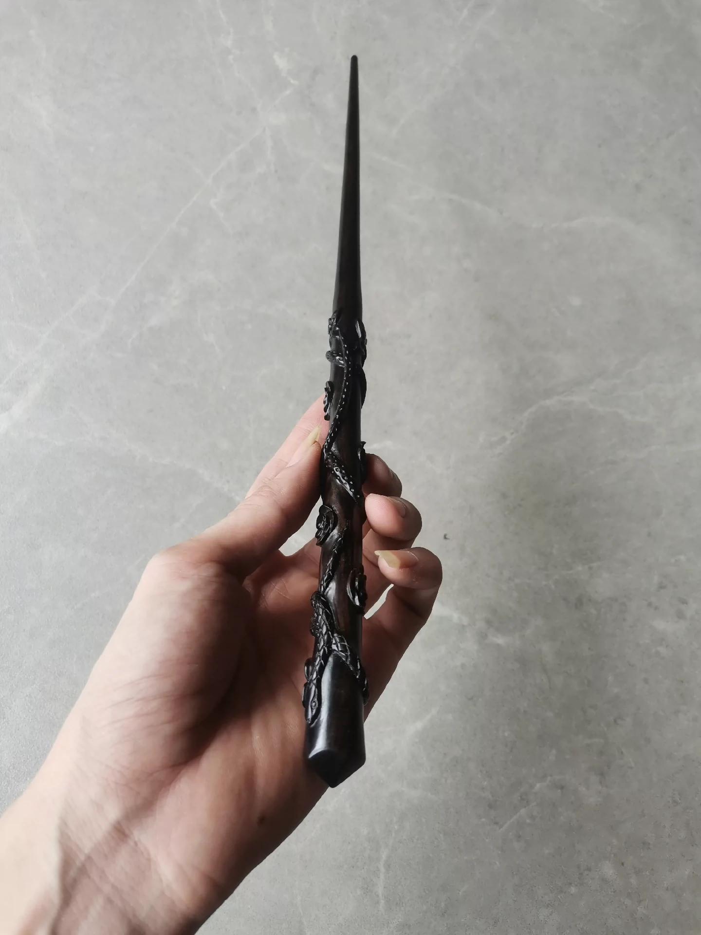 Custom Personalized Wooden Wands | Hand-carved Snake and Rose Wands ...