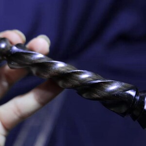 Custom Spiral Wooden Wands | Hand-carved Wands | Handmade Magic Wand ...