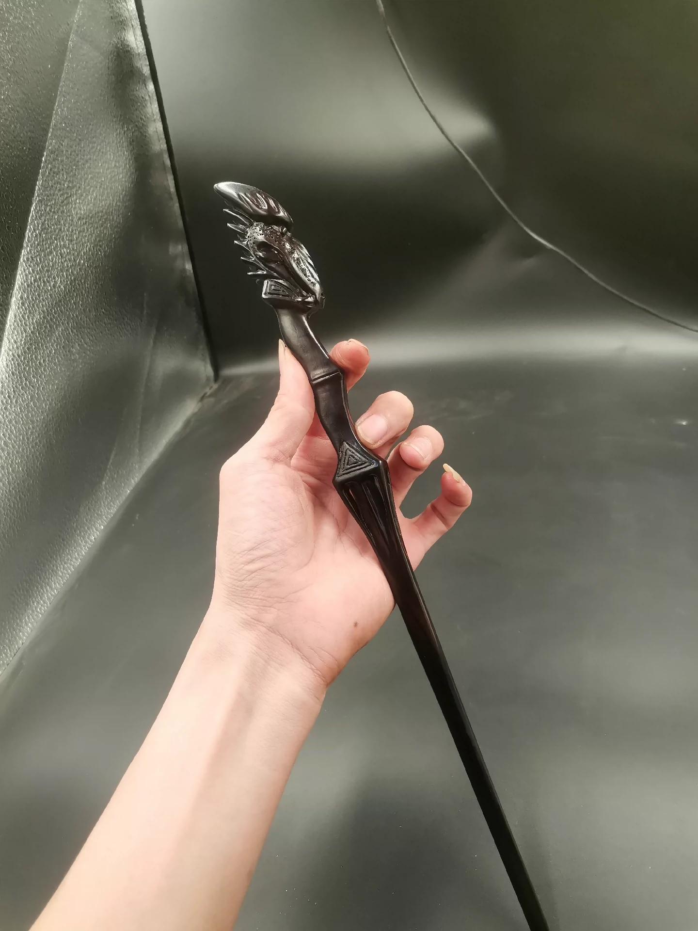Custom Personalized Monster Head Wooden Wands Hand-carved Wands ...