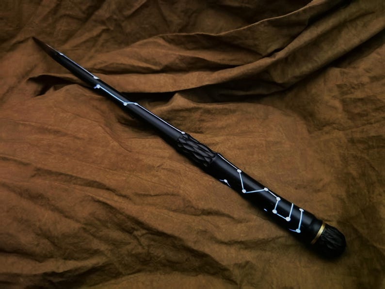 Custom Constellation Wooden Wands | Hand-carved Wands | Handmade Magic ...