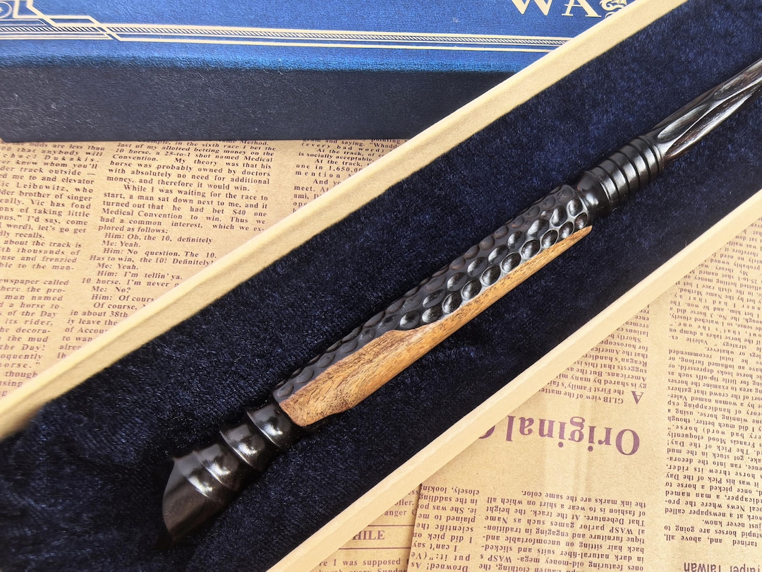 Custom Hammer Texture Wooden Wands | Hand-carved Wands | Handmade Magic ...