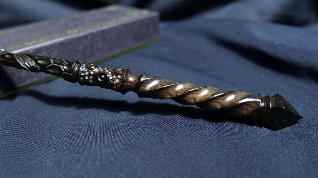 Custom Spiral Wooden Wands | Hand-carved Wands | Handmade Magic Wand ...