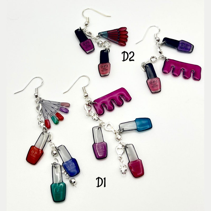 Nail Earrings - Etsy