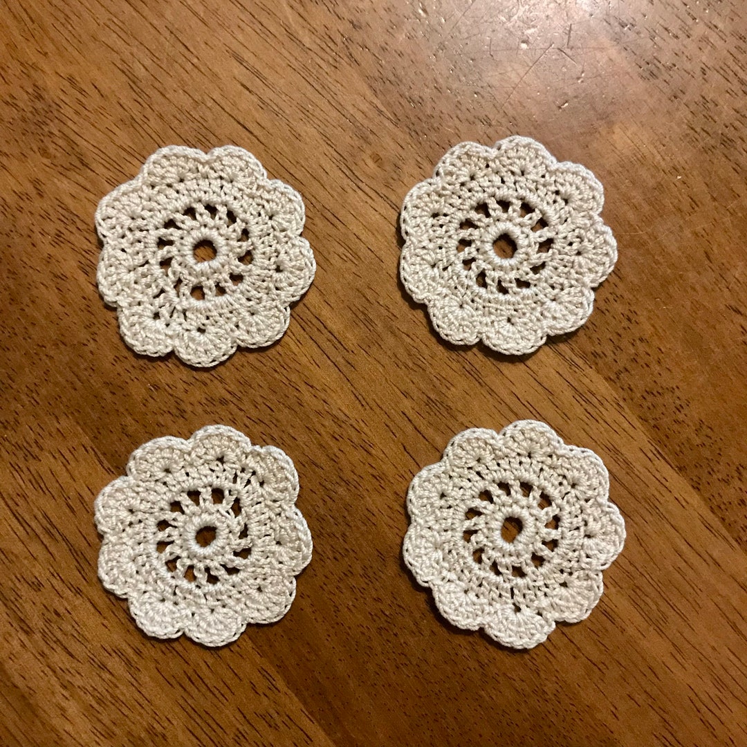 Natural Spool Pin Doilies - Set of 4 - Perfect for Vintage Sewing ...