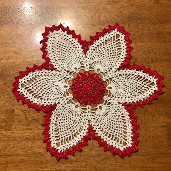 Red Doilies - Etsy