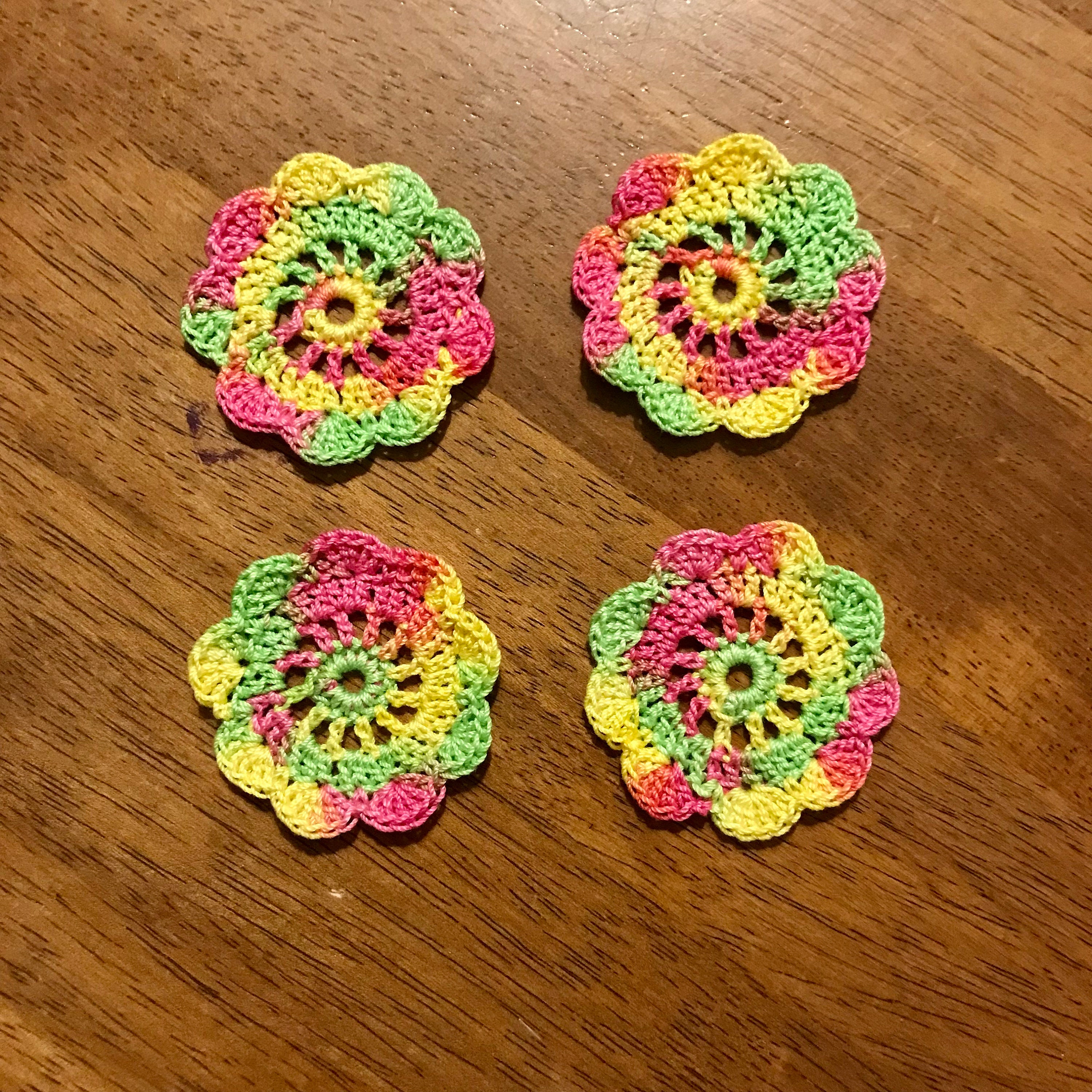 Sherbert Spool Pin Doilies - Set of 4 - Perfect for Vintage Sewing ...
