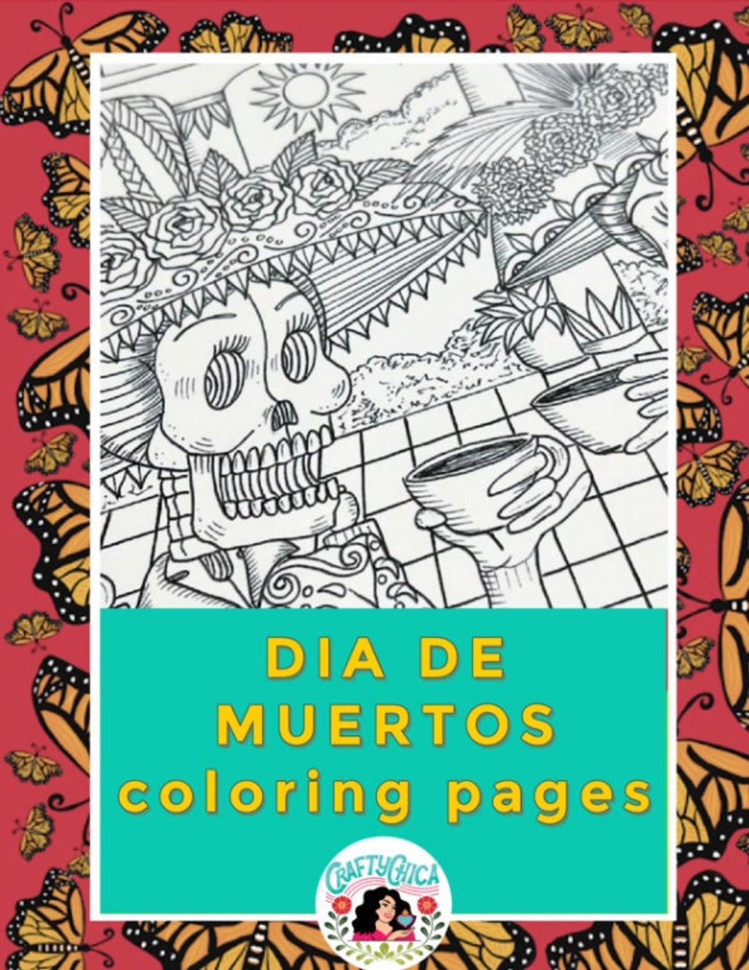 Dia De Muertos Coloring Packet - Etsy