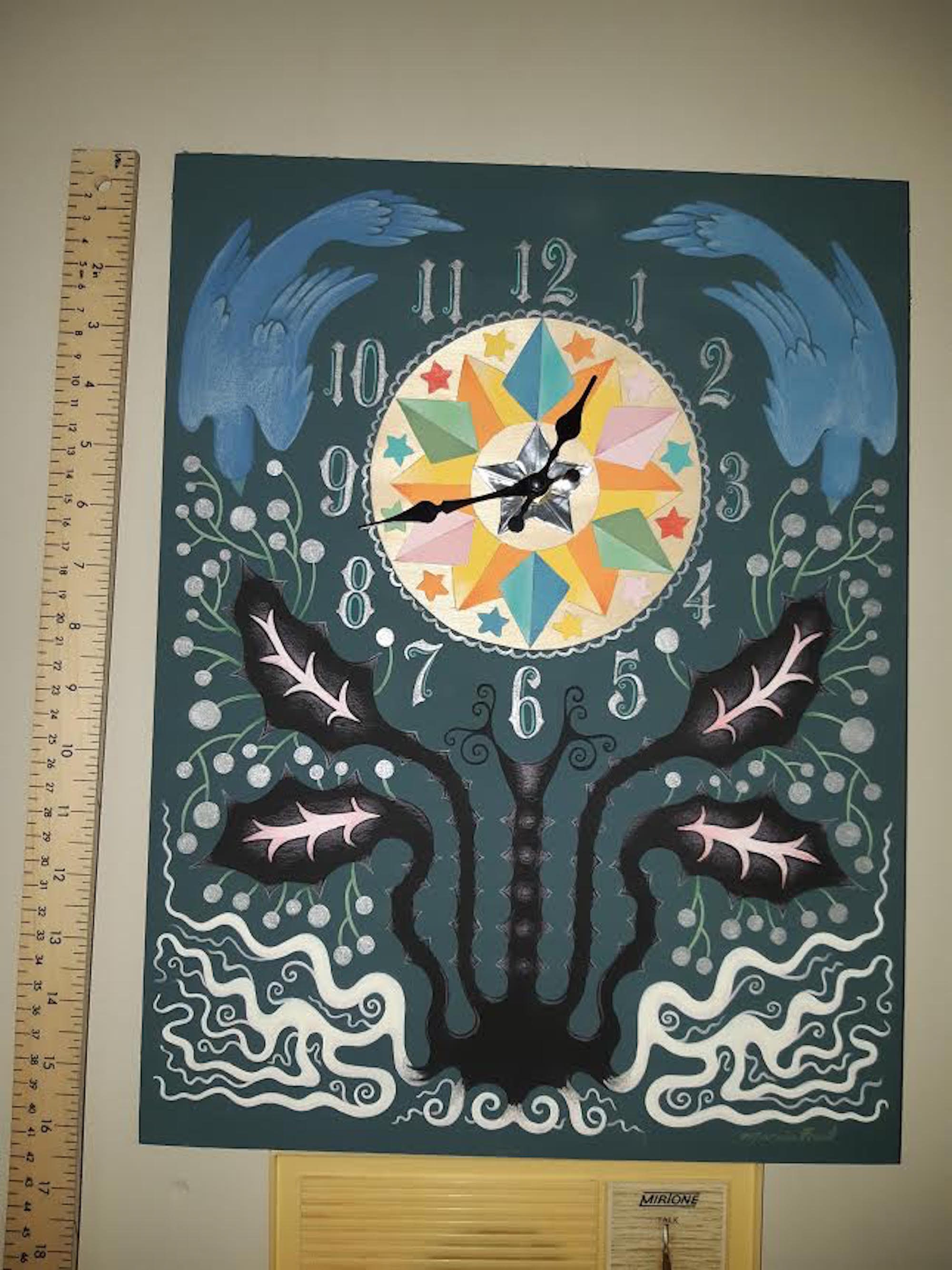 Blue Bird Artist Clock - Etsy